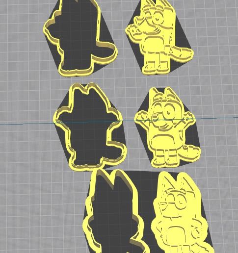 🎒 Bluey Cutters・Free 3MF File for 3D printing・Cults