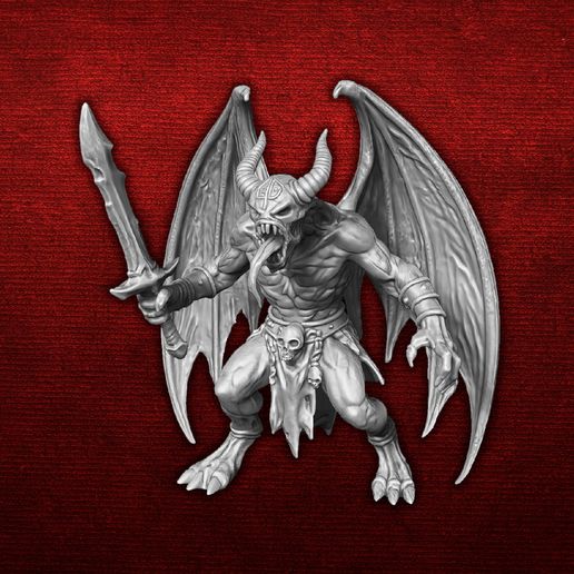 🆓 Free Sample - Demon・Free STL File for 3D printing・Cults