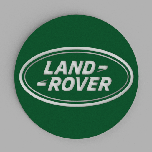 🍽️ Land Rover Logo Auto Coasters・Free STL File for ・Cults