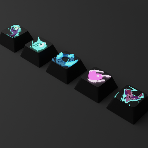 🎲 Ahri KEYCAPS・ 3D File for 3D printing・Cults
