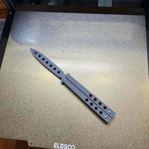 🦋 Butterfly knife・Free 3D File for ・Cults