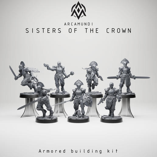 3D file Sisters of the Crown - Armored building kit 👑 ・Design to ...