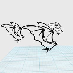 3D printable Simple Bat design・Cults