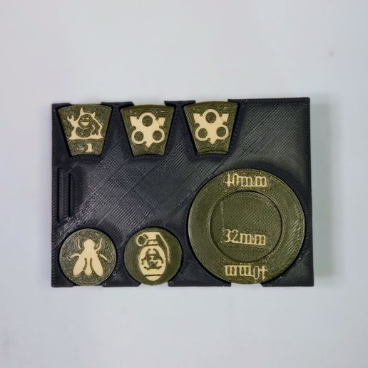🎲 Kill Team 2024 - Plague Marines Tokens and Token Holder・ STL File for ...