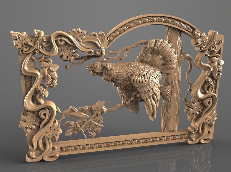 Download free STL file pheasant on a tree cnc router • 3D printer ...