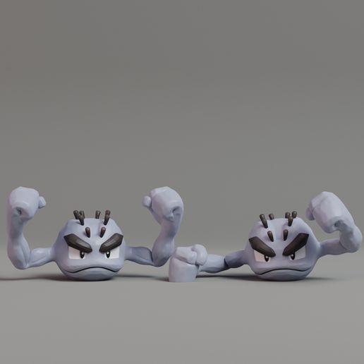 🐉 Pokemon - Alolan Geodude with 2 poses・Бесплатный STL для ・Cults