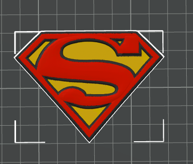 drawing superman logo