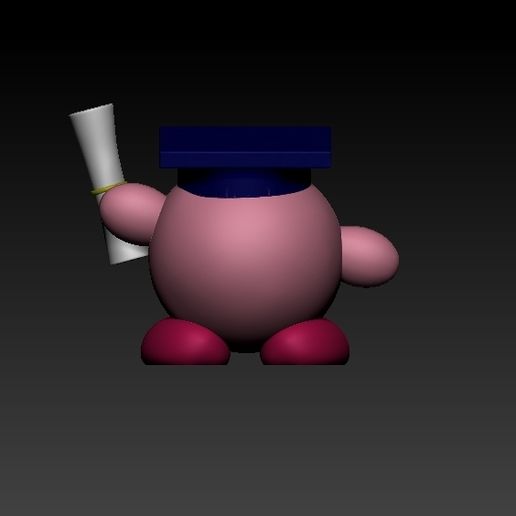 🎓 Kirby Graduation - Free・Free STL File for ・Cults