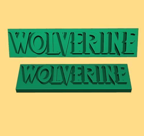 🎨 Wolverine Logo・Free STL File for 3D printing・Cults