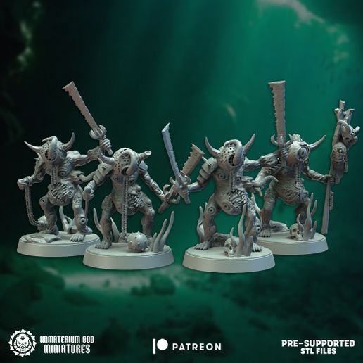 🎲 Abyssal terrors set・ 3D File for 3D printing・Cults