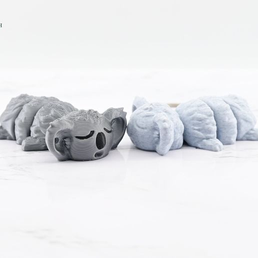 3D file Cute Articulated Koala Keychain by Cobotech - backpack keychain ...