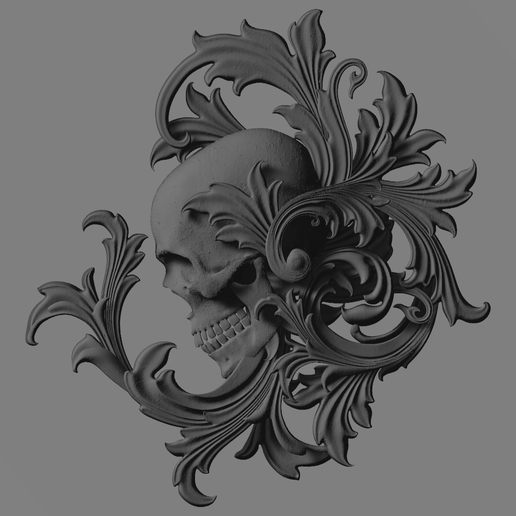 STL file Skull stl cnc design 💀 ・3D print model to download・Cults
