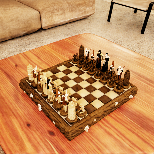 ♟️ Death Chess Set・ 3D File for ・Cults