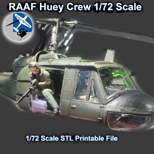 🚁 1/72 Scale RAAF Huey Helicopter Crew 'Long Tan' + Instrument Panel ...