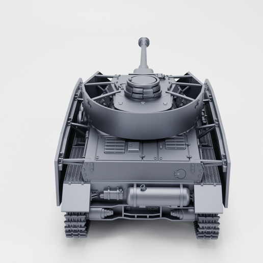 🇩🇪 Panzer IV Ausf.H + side skirts + 3 Tankmen (Germany, WW2)・ 3D File ...