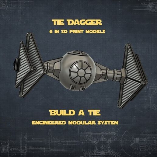 🪶 Imperial Starfighter 5 Pack - Modular Wing Collection (Build A TIE ...