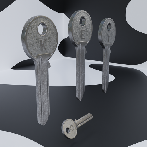 STL file Key without Teeth 🔑 (OBJ)・Model to download and 3D print・Cults