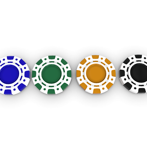 🃏 Poker Chips・ STL File for ・Cults