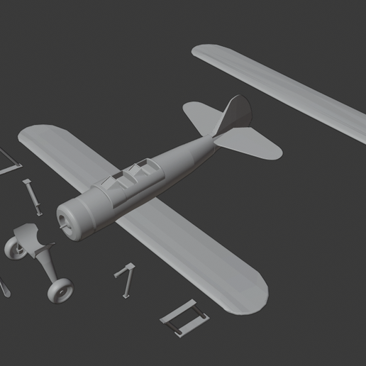 🛩️ 28mm scale Pulp Biplane・ 3D File for ・Cults
