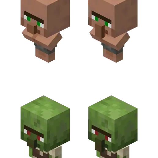 👶 baby villager - Minecraft・ STL File for 3D printing・Cults