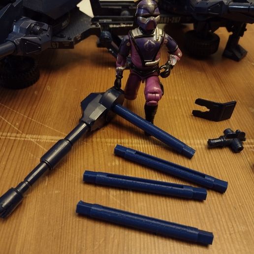 🧸 1980's GIJOE RAH Cobra ASP bar・Free 3D File for ・Cults