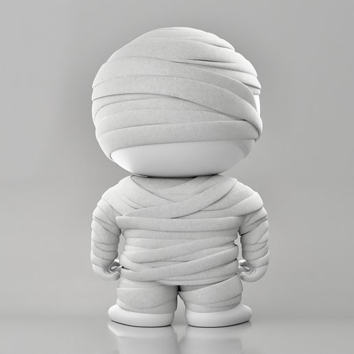 3D file 3D Printable Mummy Model - Customizable Eyes! 👻 ・3D print model ...