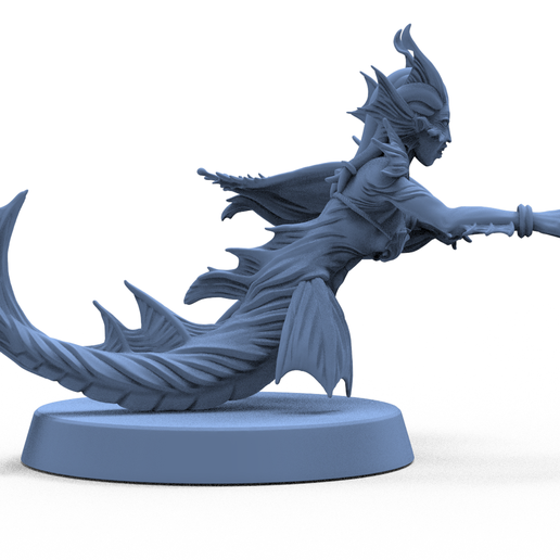 🧙 Merfolk/Mermaid Mage miniature (DND,PATHFINDER,TABLETOP)・ STL File ...
