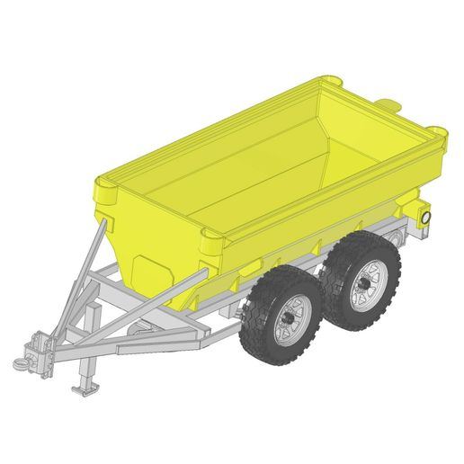 🧂 Colpron 2250 Sidewalk Salt Spreader trailer in 1/24・ STL File for 3D ...