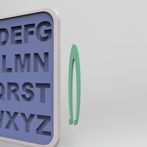 🧩 INTERACTIVE ALPHABET・ STL File for 3D printing・Cults