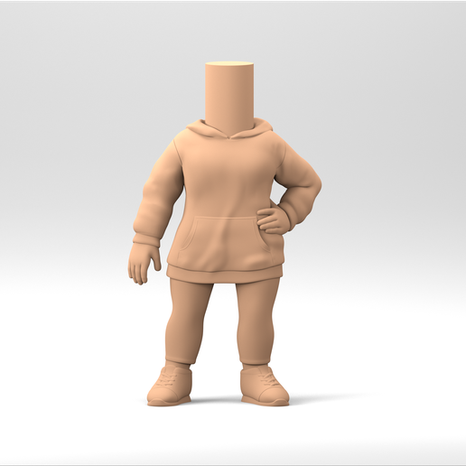 ♀️ A female Body in a Funko POP style. Hand on hip pose. WB_15-6 ...