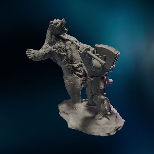 OBJ file Last fight Ukrainian Hero cat miniature printable 3D printed ...