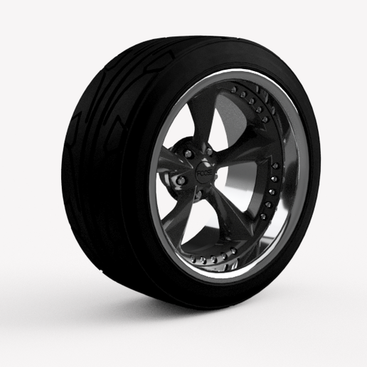🛞 NITROUS FOOSE WHEEL SET FOR 1/24 MODEL KIT.・ STL File for 3D printing ...