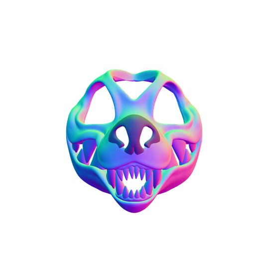 🤣 Laughing three eyed dog fursuit mask・ OBJ File for 3D printing・Cults