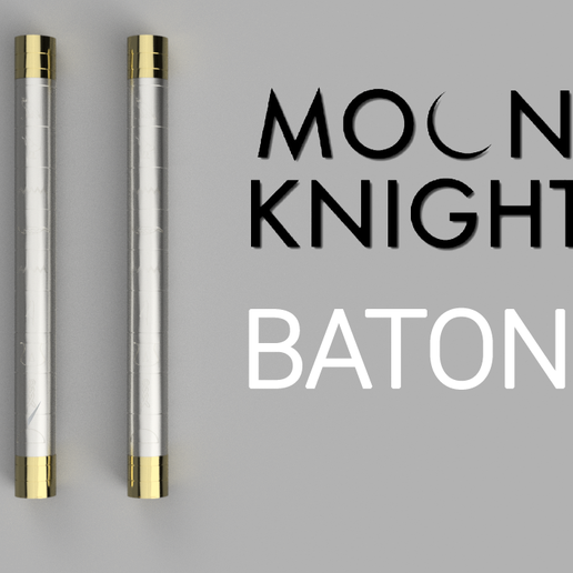 🔫 MoonKnight Mr Knight Batons・ STL File for ・Cults