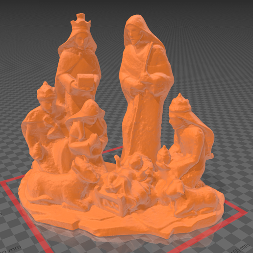 🎄 Christmas nativity scene - repaired・ OBJ File for 3D printing・Cults