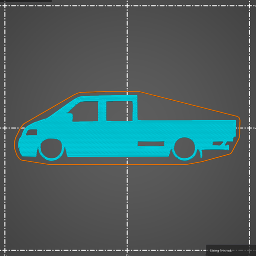 arquivo STL Volkswagen VW Transporter T5 Double Cab pickup silhueta da ...