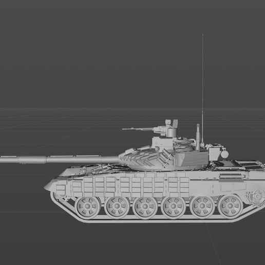 🪖 Soviet T-72AV tank 3D model material・ OBJ File for 3D printing・Cults