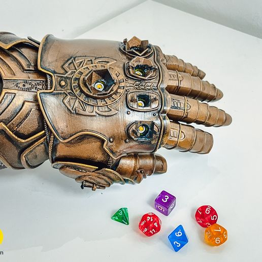 ♾️ The Infinity Gauntlet - Wearable DnD Dice Holder・ 3D File for 3D ...