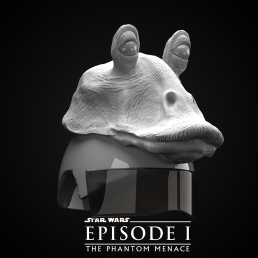 🫙 Jar Jar Binks on Set helmet | Ahmed Best | Star Wars: Episode I – The ...