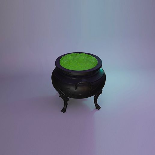 🧪 Witch’s Cauldron with Removable Bubbling Potion – Smooth & Aged ...