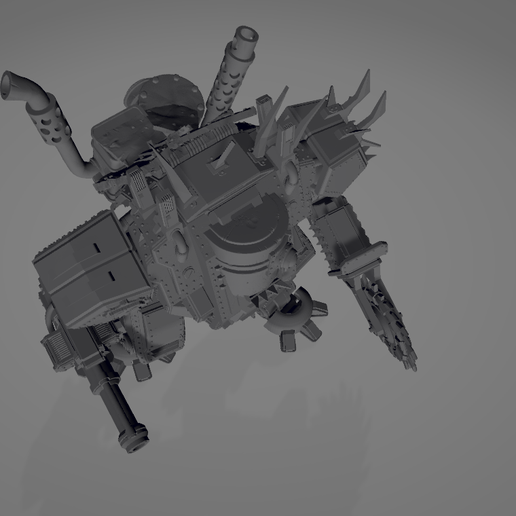 👺 Orkified goblin automaton hulk walker mech・Free 3D File for 3D ...