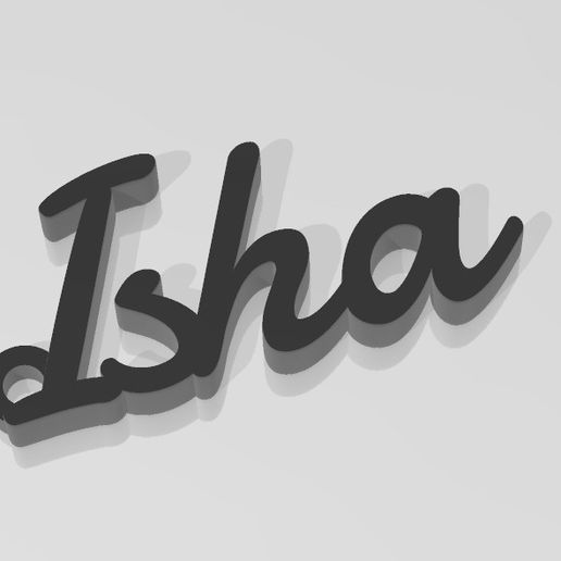 STL file Isha 👩 ・3D printing idea to download・Cults