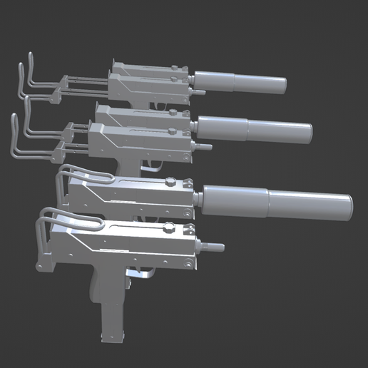 🔫 MAC 10 set・ STL File for 3D printing・Cults