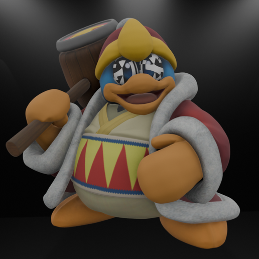 🤴 King Dedede (Kirby Series) 3D Printable Model with Base・ STL File for ...