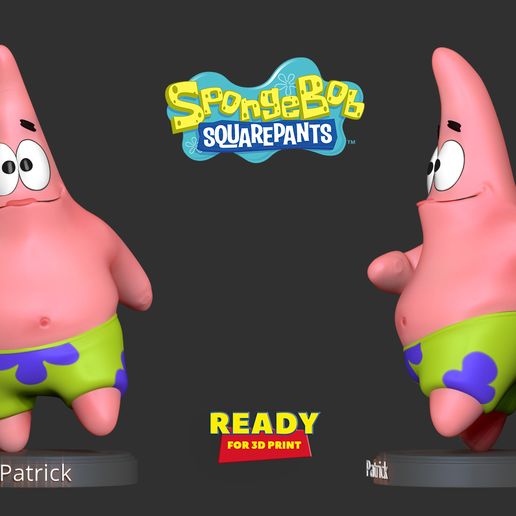 ⭐ Patrick Star - SpongeBob SquarePants Fanart・ 3D File for ・Cults