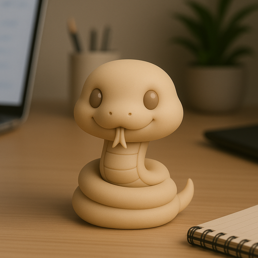 🐍 Cute Snake - Kawaii Animals Collection・ STL File for 3D printing・Cults