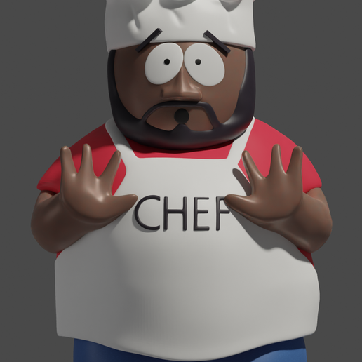 👩‍🍳 Jerome McElroy Jr. Chef South Park・Free STL File for ・Cults
