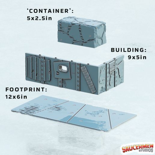 🎲 Tournament Terrain – Scrap Ork Buildings・ STL File for 3D printing・Cults