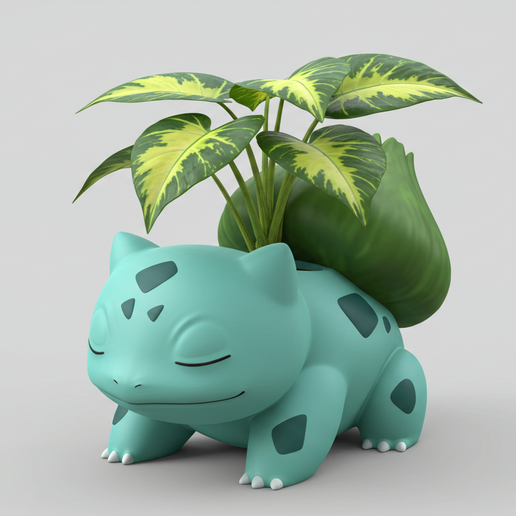 🪴 Bulbasaur pot・ STL File for 3D printing・Cults