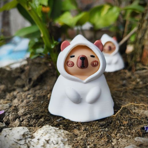 3D file Halloween Special - Capybara Ghost 🎃 ・3D printable model to ...